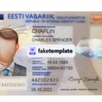 Estonia ID Card Template Psd V2