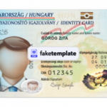 Hungary ID Card Template Psd