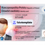Poland ID Card Template Psd