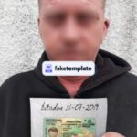 Selfie Template (V2): Driver License And Id Card (Male)